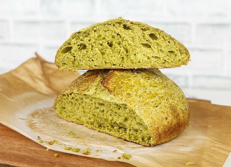 Spinach Bread Recipe | No Knead Bread | Pastry Madness