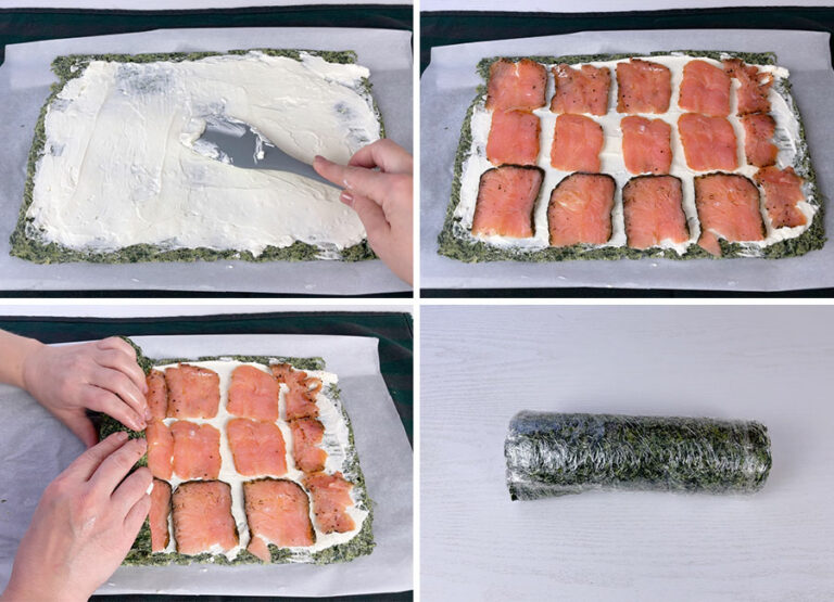 Healthy Appetizer – Salmon Spinach Roll | Pastry Madness